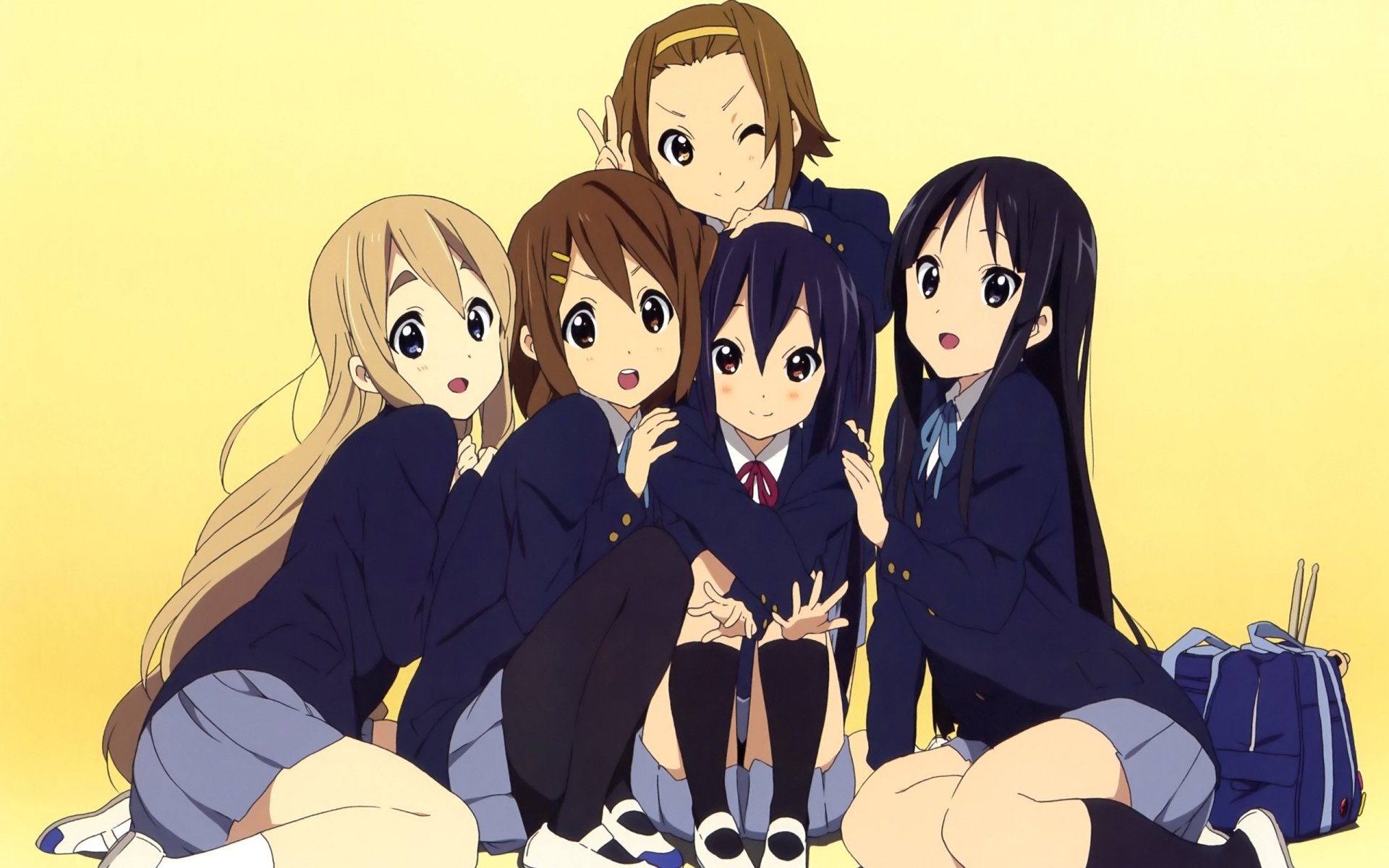 Download Skirt School Uniform Short Hair Brown Eyes Brown Hair Azusa ...