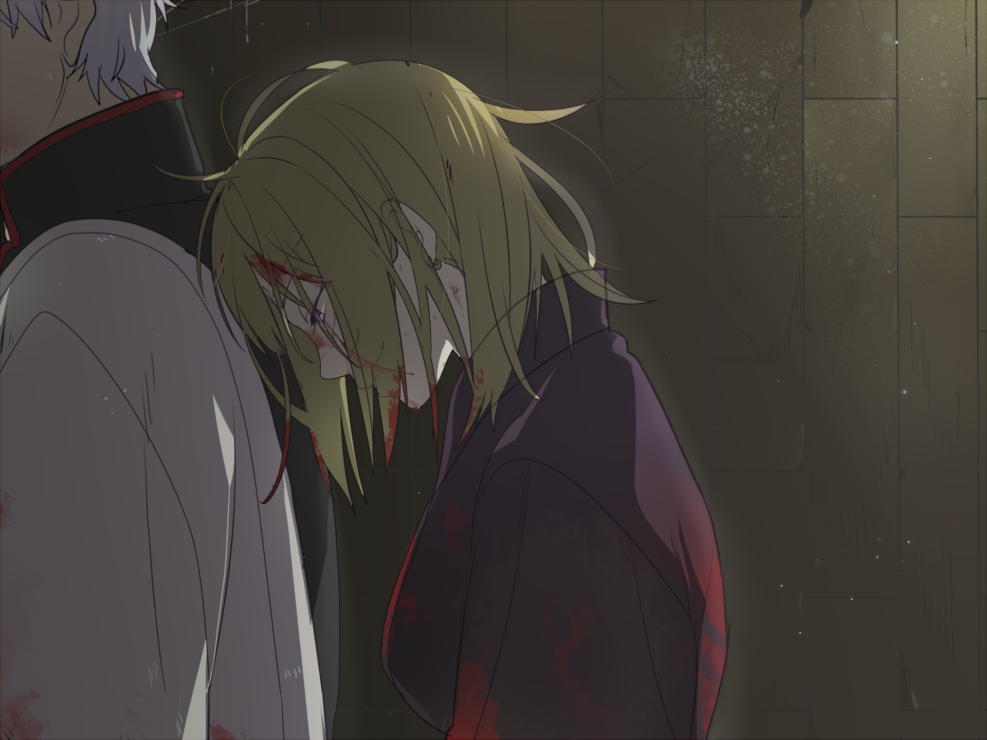 Gintama HD Anime Wallpaper - Dramatic Moment Captured