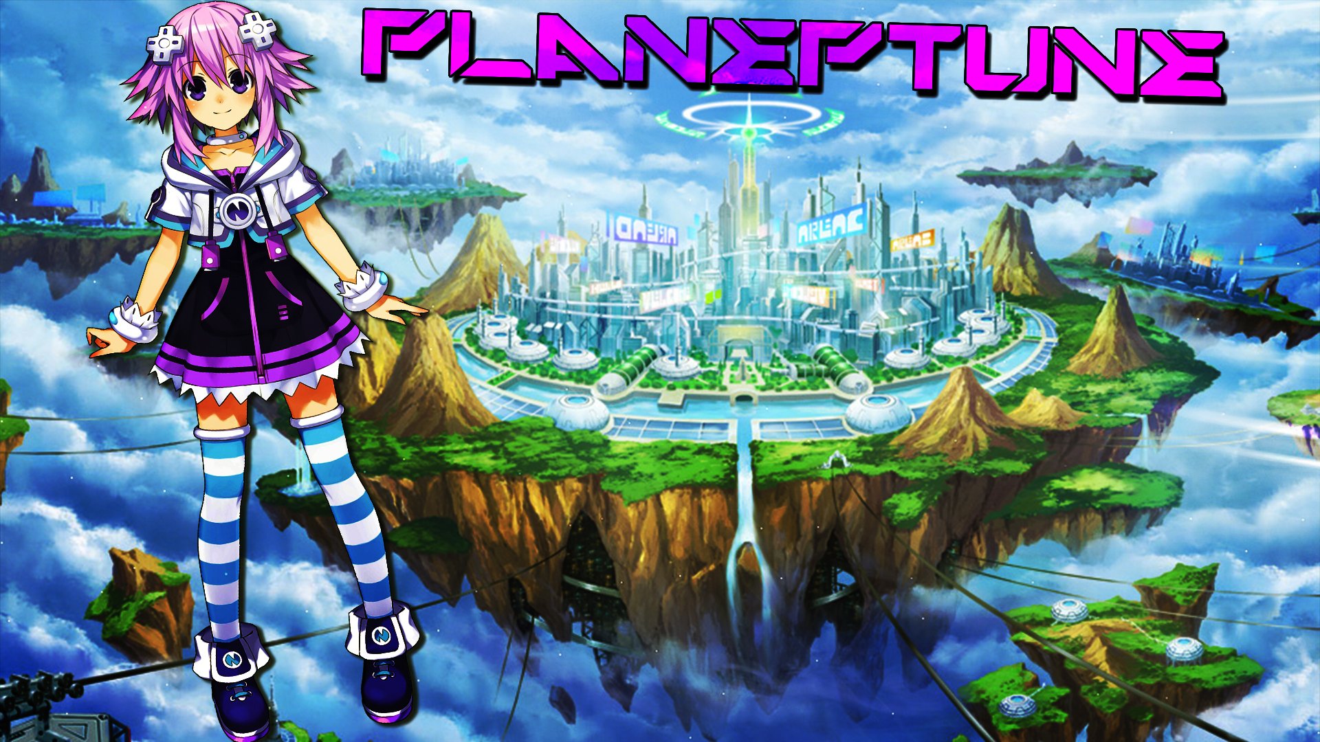 Download Video Game Hyperdimension Neptunia HD Wallpaper by Eurea