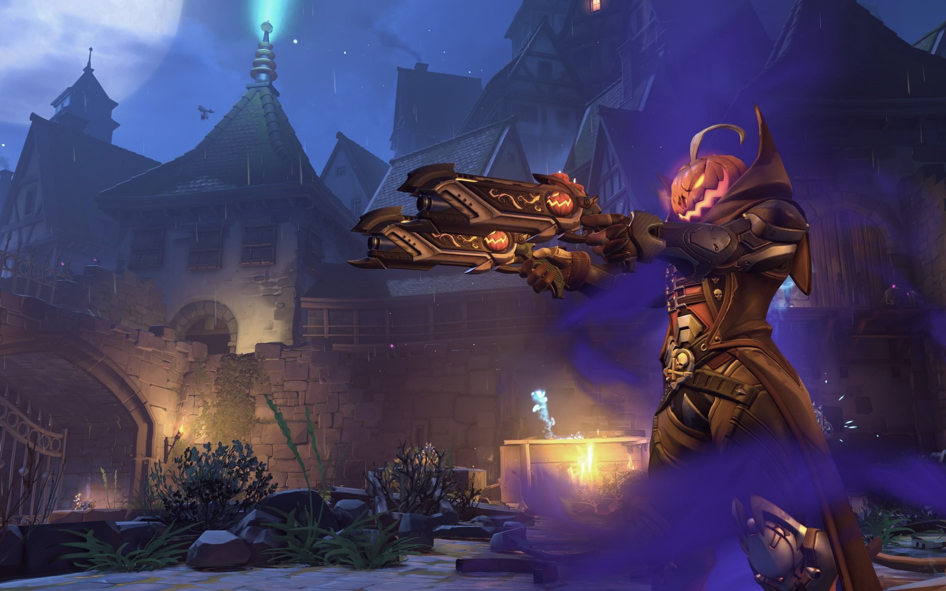 Overwatch Reaper's Halloween Haunt – 4K Ultra HD Gaming Wallpaper