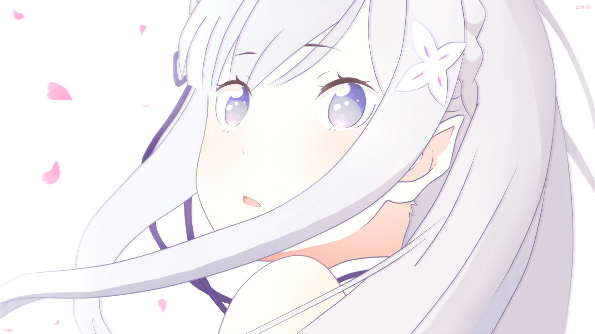 Emilia from Re:ZERO - Stunning HD Wallpaper | 2488x1400 | Wallpaper Abyss