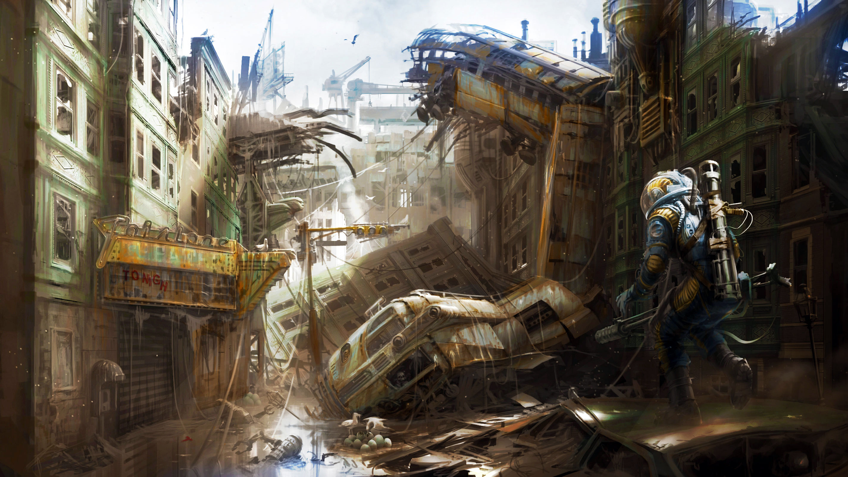 Fallout 4 HD Wallpaper: Exploring a Post-Apocalyptic Landscape
