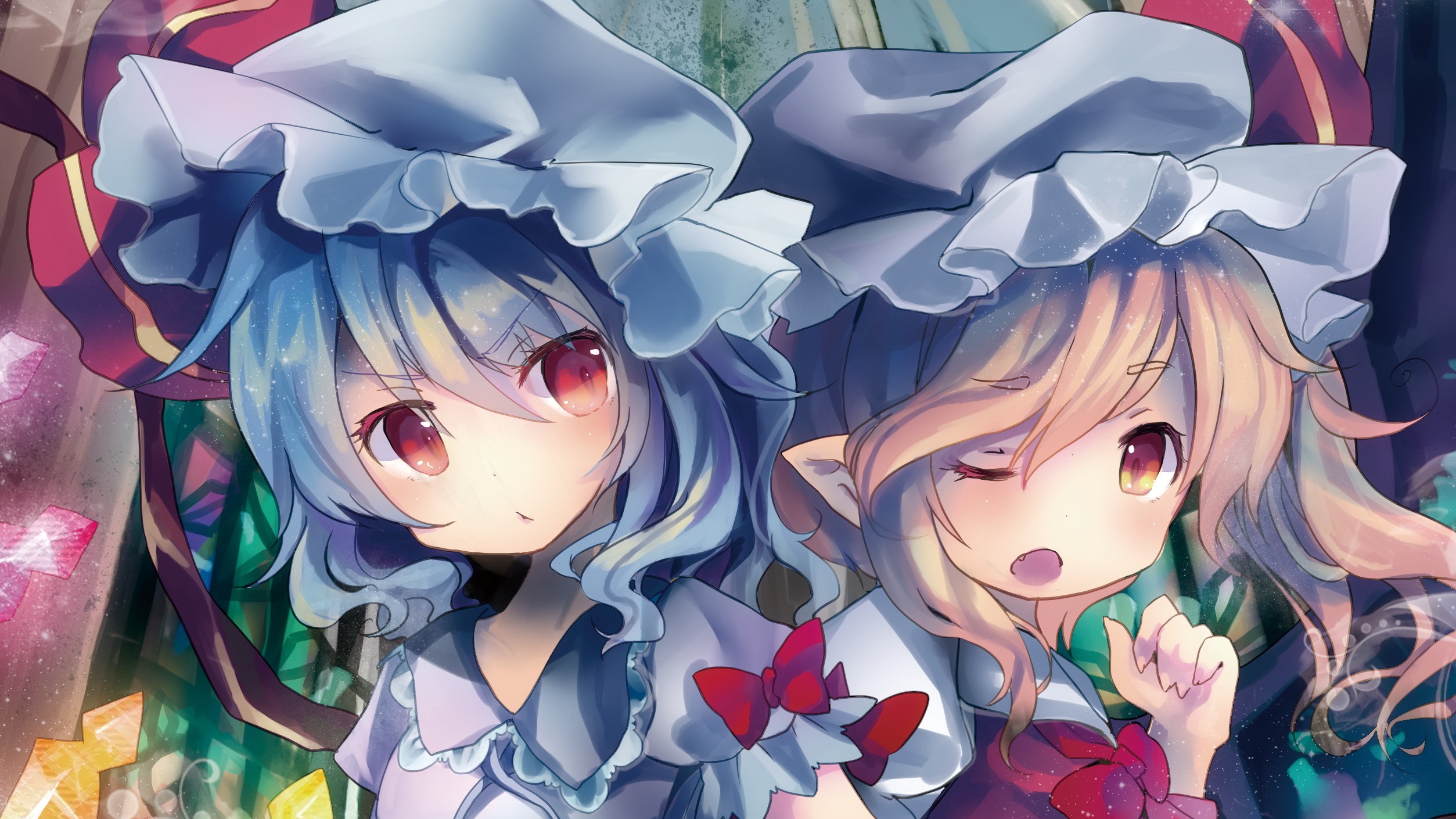 Download Flandre Scarlet Remilia Scarlet Anime Touhou HD Wallpaper