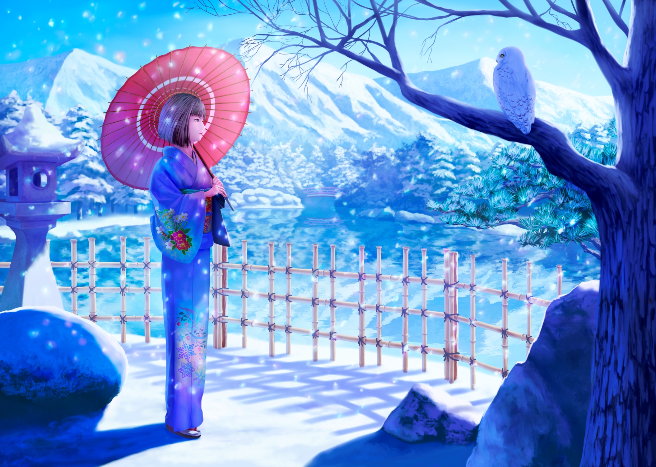 Geisha Anime Hd Download Kimono Anime Geisha HD Wallpaper By Aちき