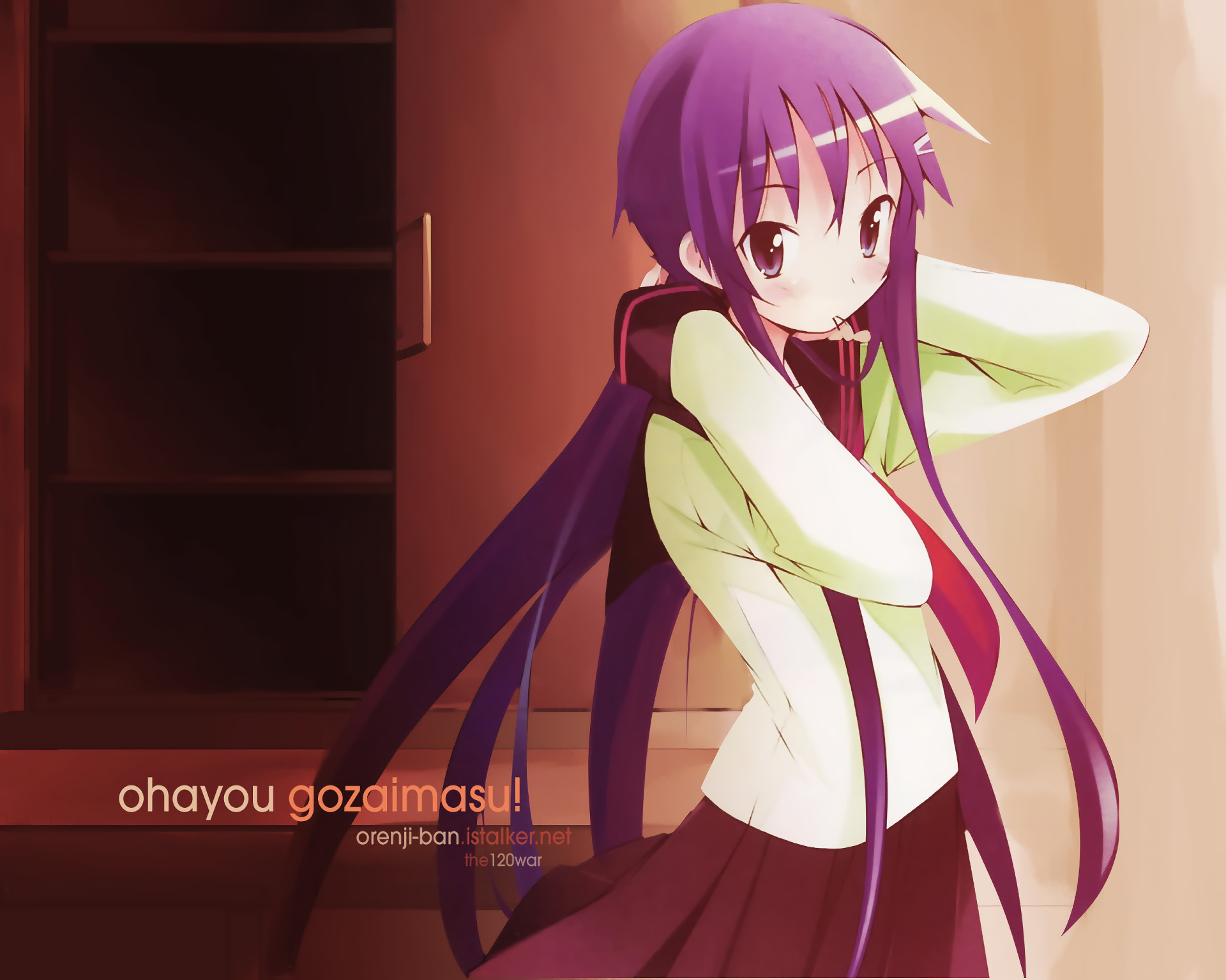 Download Anime Hanbun No Tsuki Ga Noboru Sora HD Wallpaper