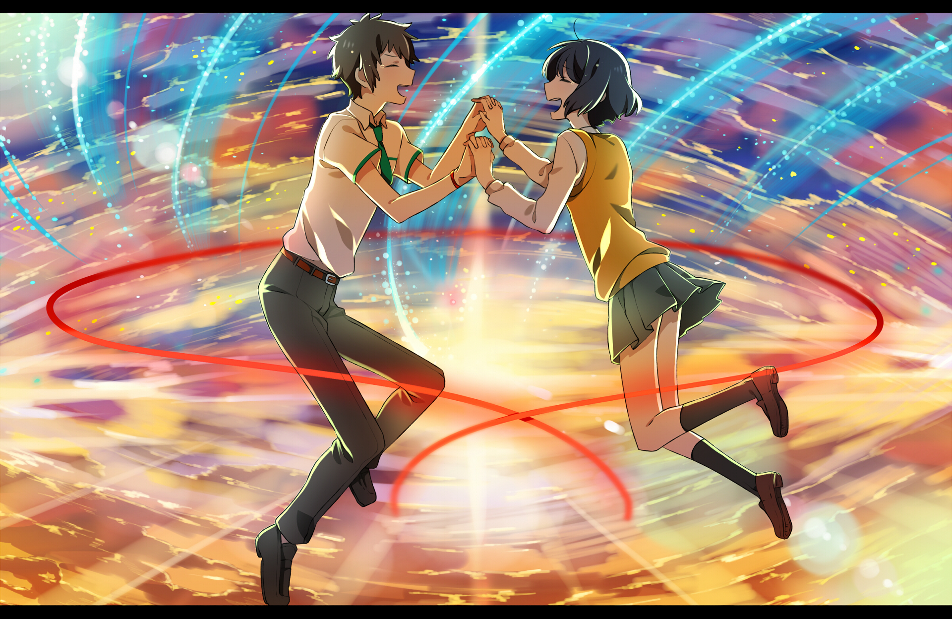 Your Name HD: Taki & Mitsuha's Magical Anime Moment | 1920x1248 ...