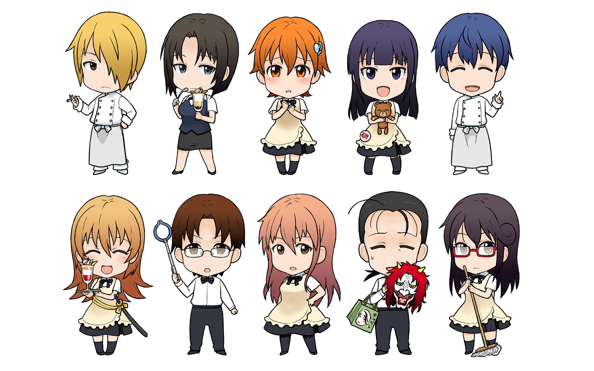 Download Anime Working!! HD Wallpaper