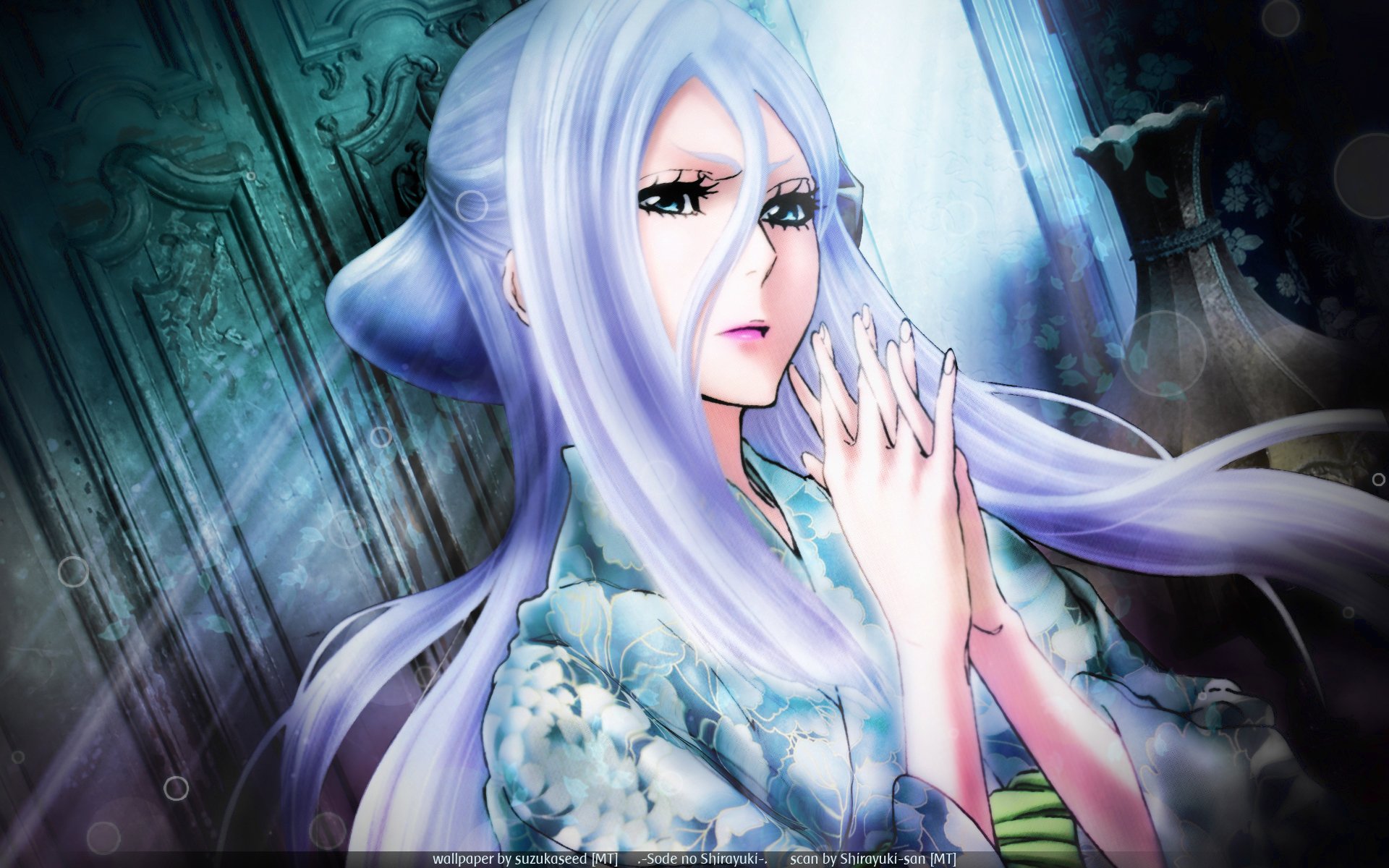 Bleach HD Anime Wall: Ethereal Elegance of the Silver-Haired Spirit ...