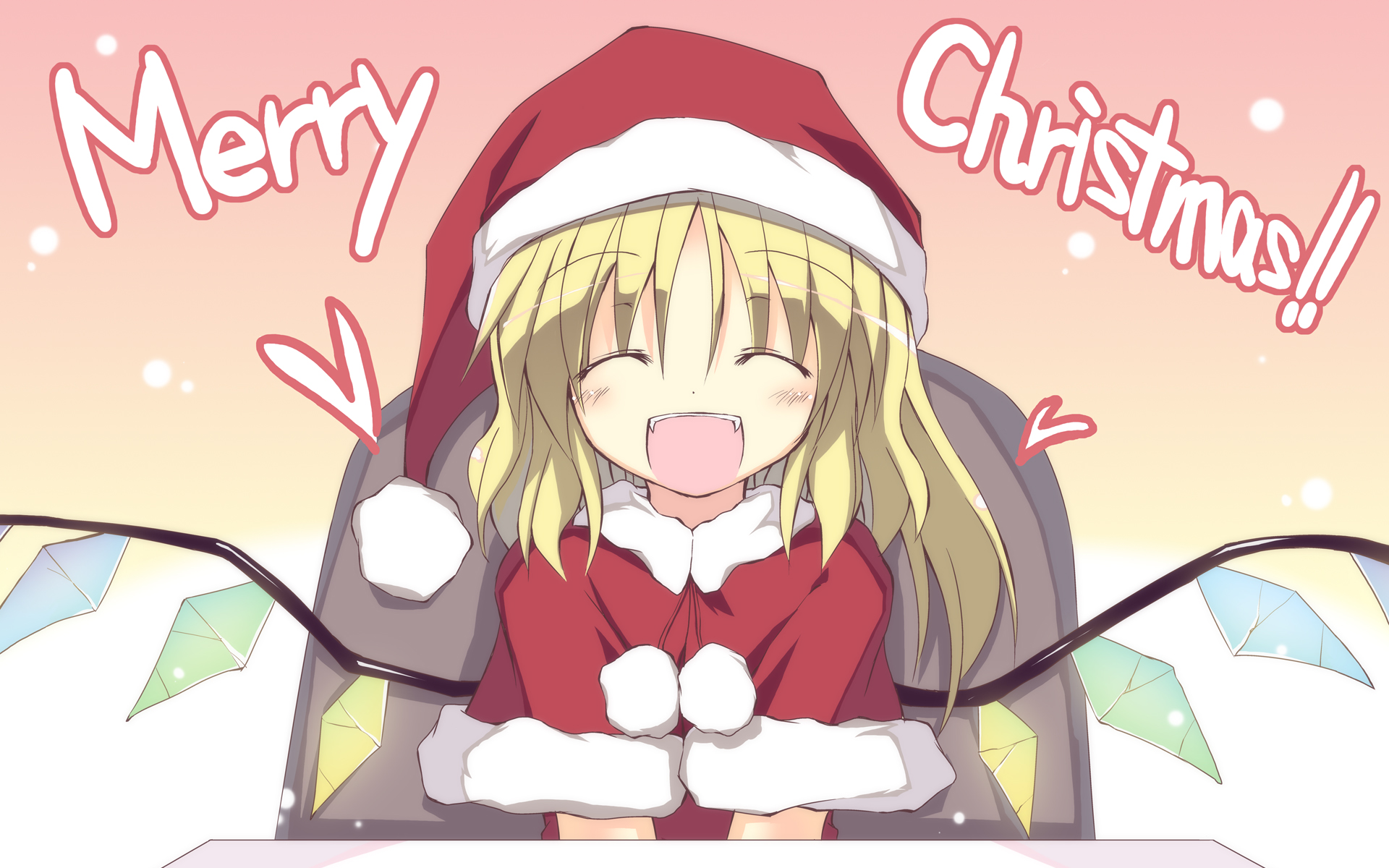 Download Flandre Scarlet Merry Christmas Anime Touhou Anime Christmas ...