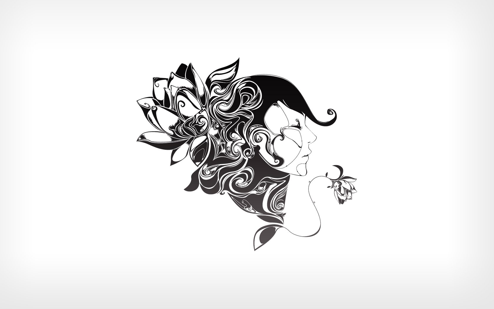 Artistic Human Flow – Elegant HD Silhouette Wallpaper | 1680x1050 ...