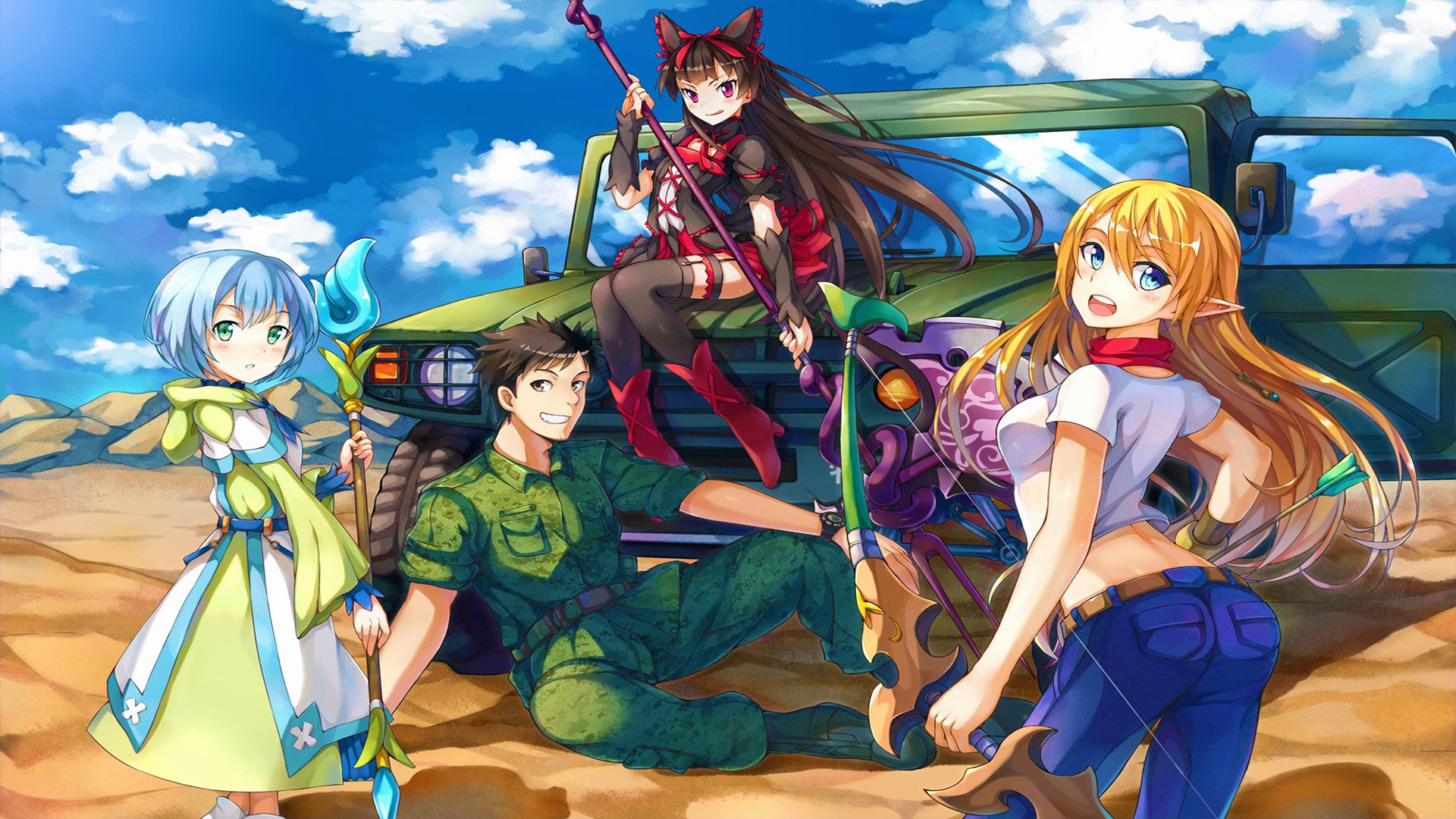 Download Anime Gate (2015) HD Wallpaper