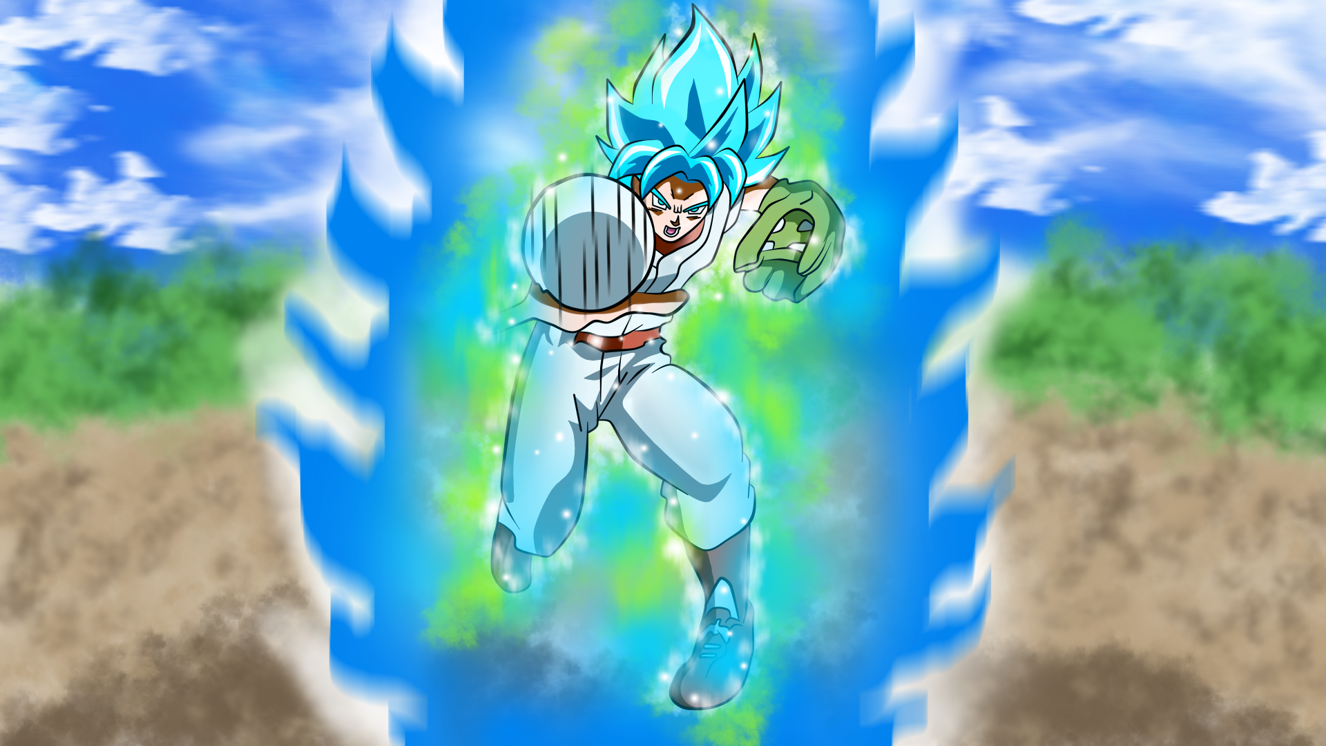 Super Saiyan Blue Goku Baseball - 4K Ultra HD Wallpaper by Sadman Sakib