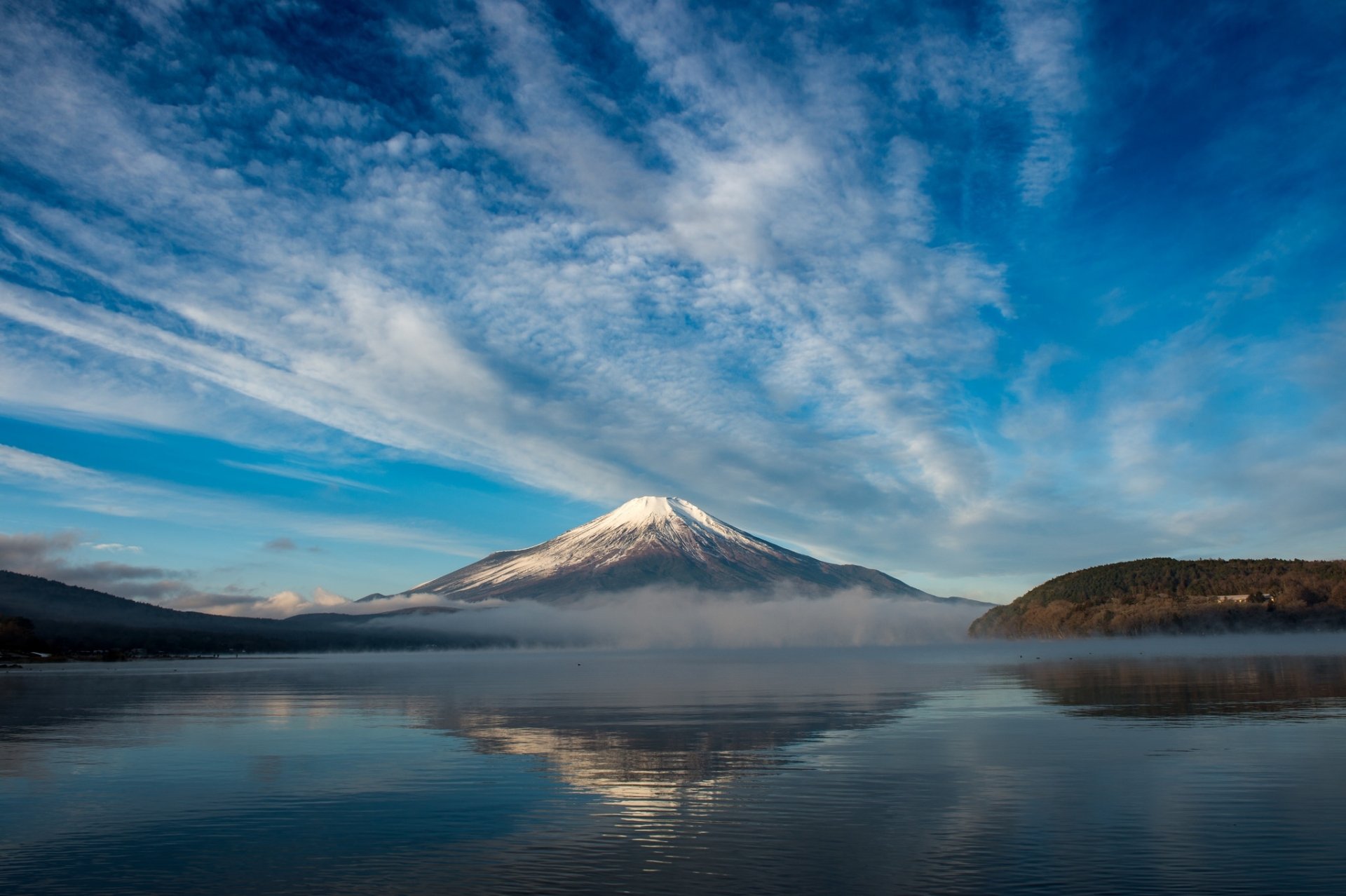 Majestic Mount Fuji Volcano Reflection | Stunning Japan Nature HD Wallpaper