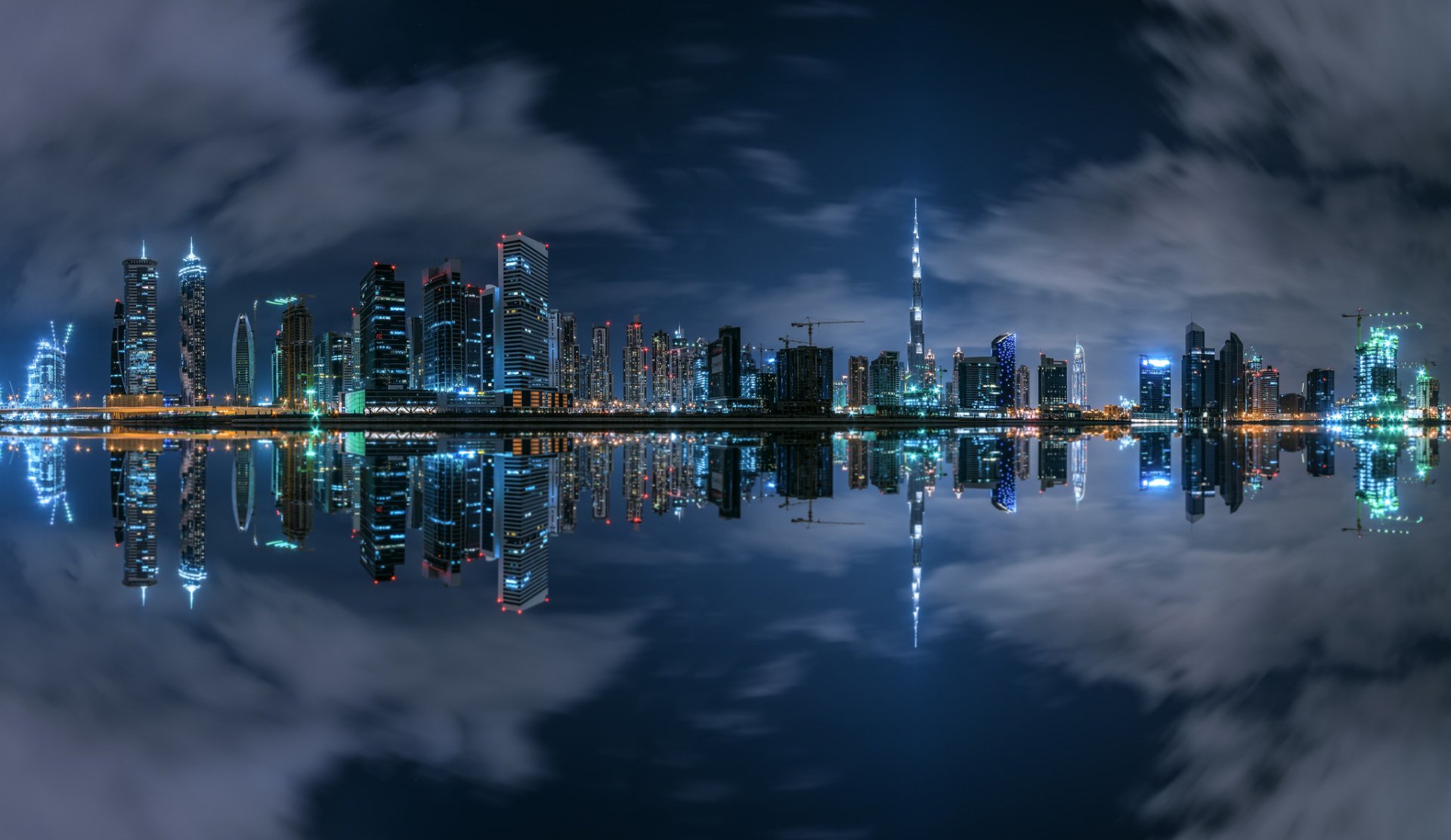 Download Cloud United Arab Emirates Skyscraper Building Reflection ...