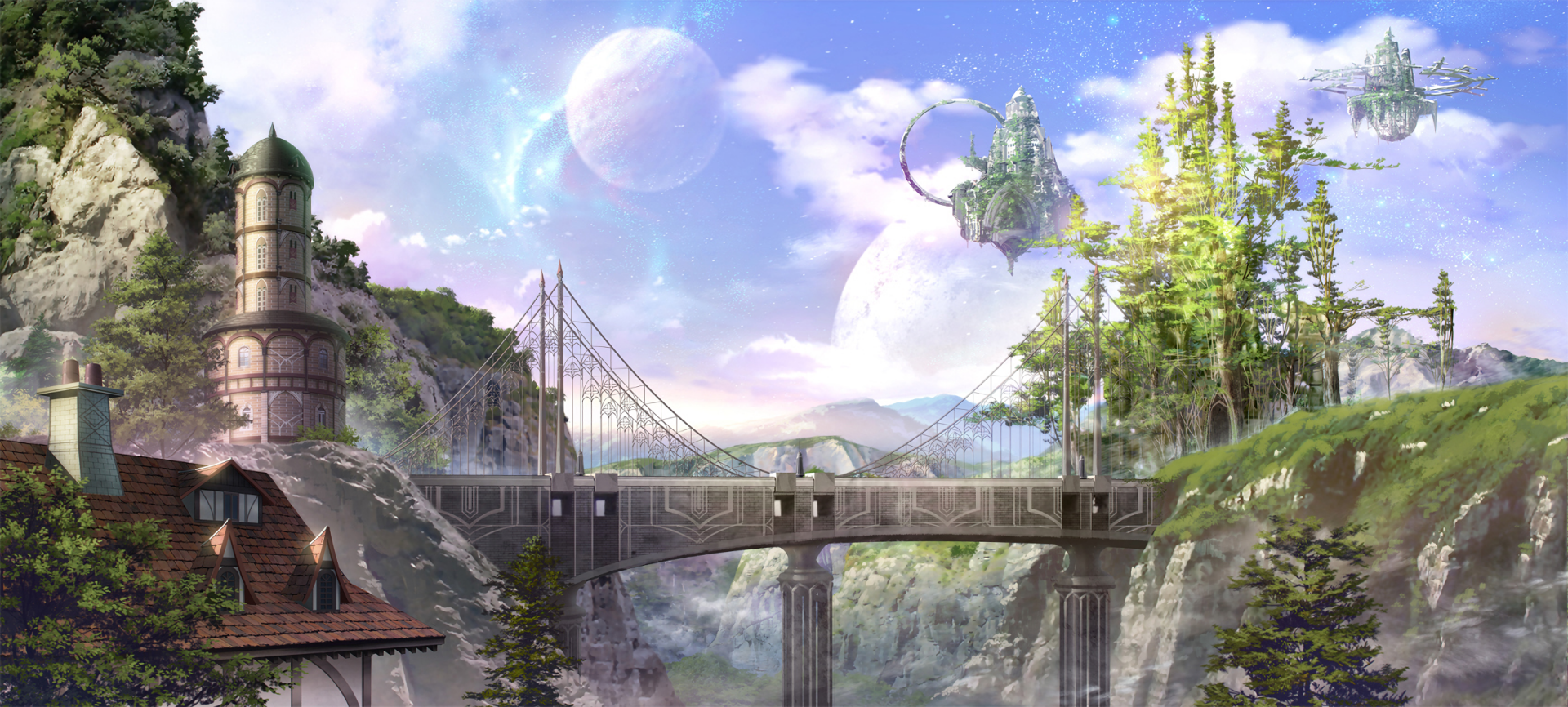 Download Anime Bridge HD Wallpaper