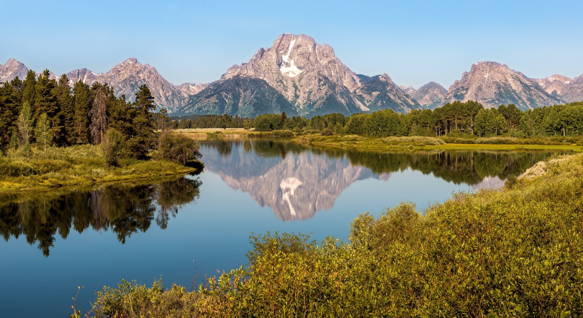 Download Reflection Landscape Mountain Nature River 4k Ultra HD ...