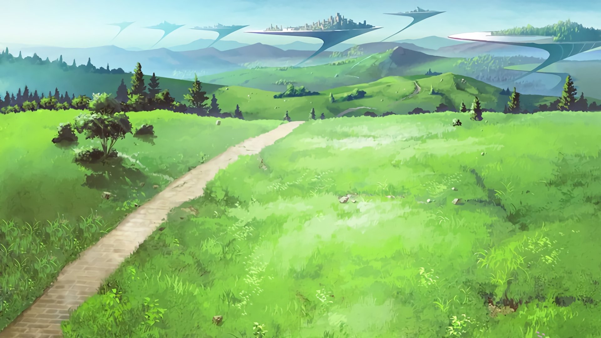 Sword Art Online: Serene HD Anime Landscape Wallpaper | 2048x1152 ...