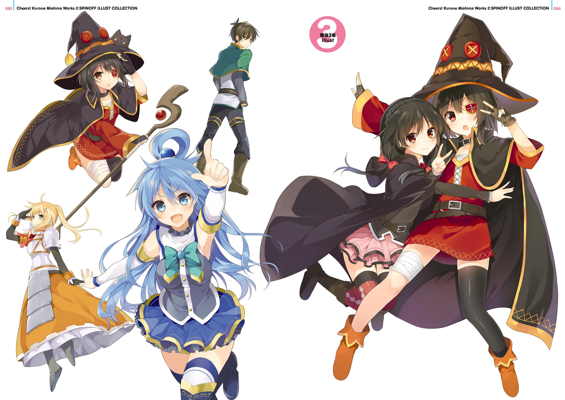 KonoSuba HD Wallpaper: Darkness, Aqua, Megumin & Friends Unite!