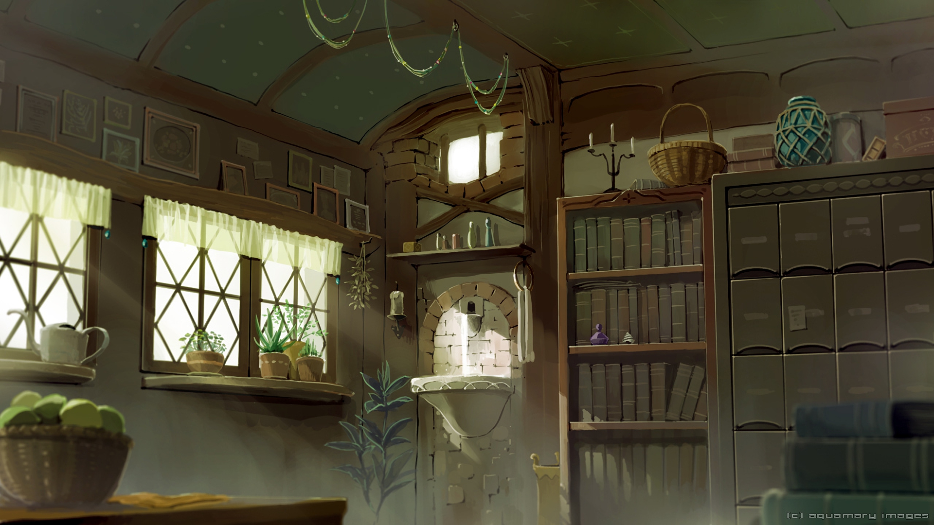 Anime Sanctuary: Cozy Room HD Wallpaper