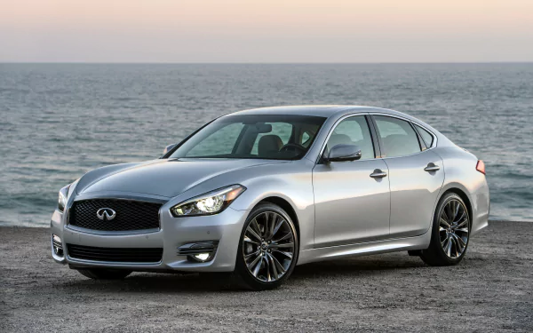 Download Silver Car Car Infiniti Vehicle Infiniti Q60 HD Wallpaper