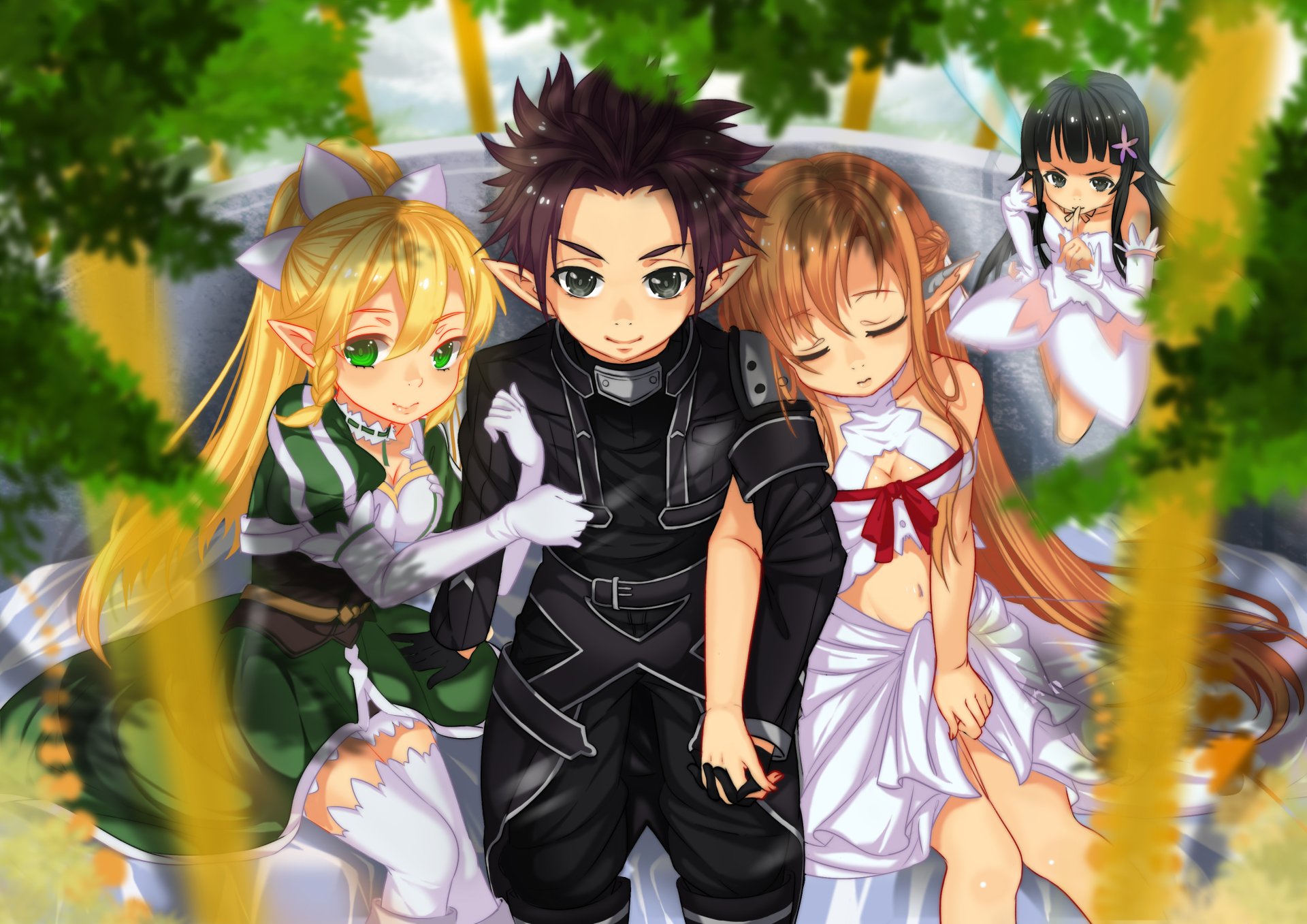 Sword Art Online — Kirito & Friends • 2K Quad HD Wallpaper | 3508x2480 ...