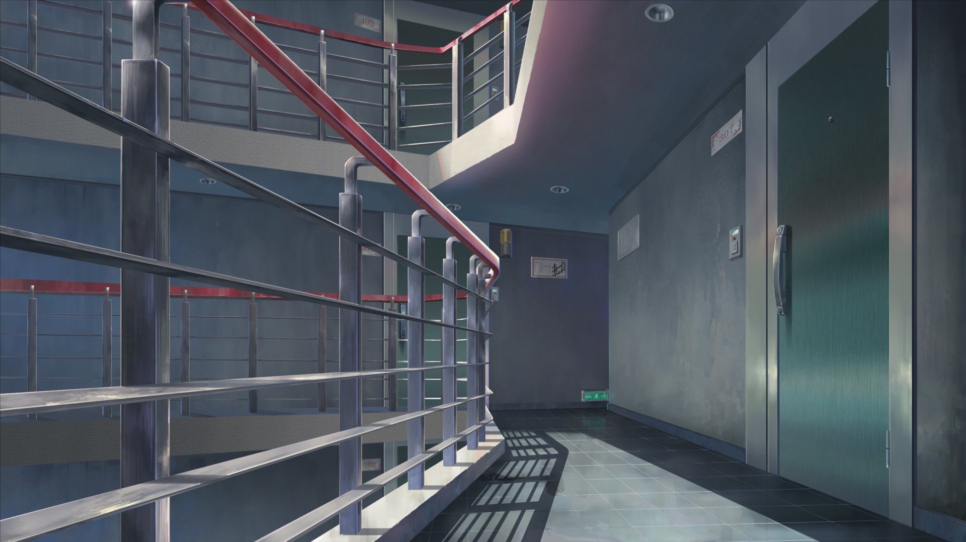 Download Anime Building HD Wallpaper