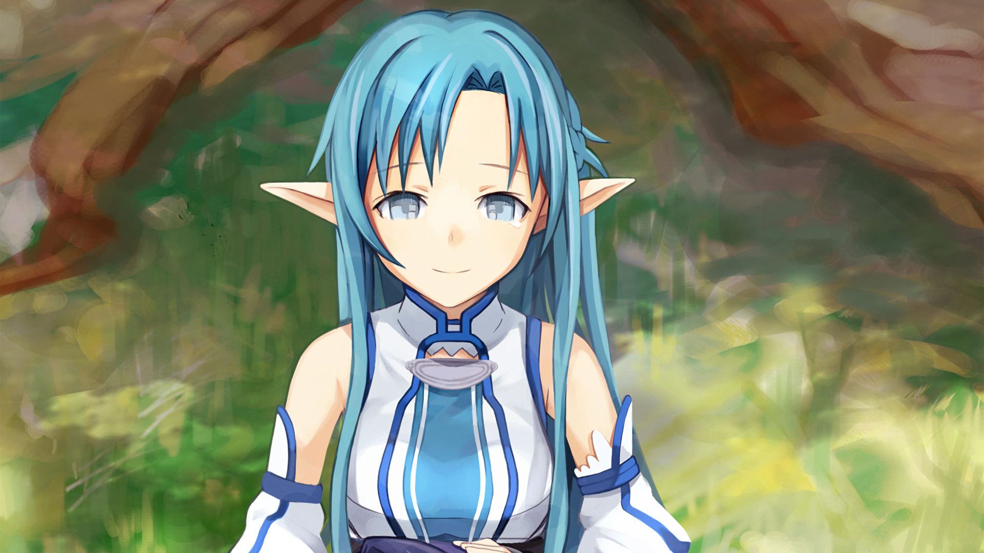Asuna Yuuki - Azure Elf Serenity | SAO II HD | 1920x1080 | Wallpaper Abyss