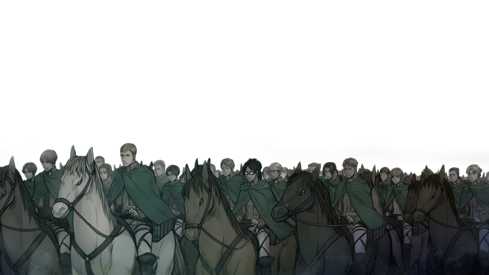 Epic Attack on Titan Anime HD Wallpaper – Cavalry Charge | 1920x1080 ...