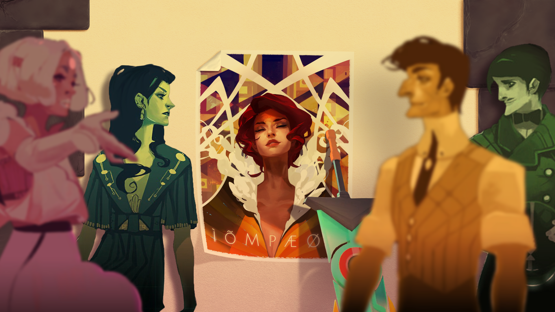 Transistor Sci-Fi HD Poster – Vibrant Video Game Artwork