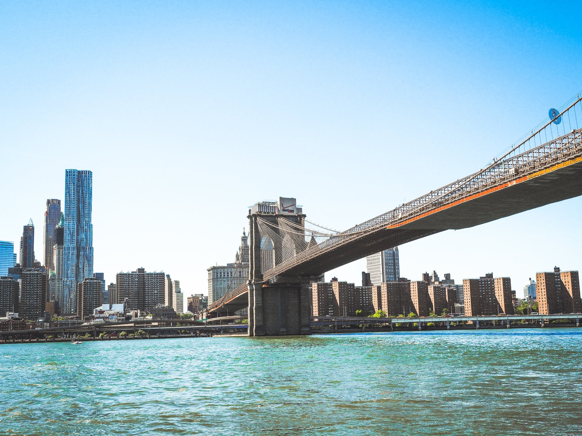 Download Manhattan New York Man Made Brooklyn Bridge 4k Ultra HD Wallpaper