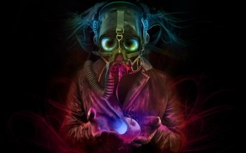 Download Colors Gas Mask Romantically Apocalyptic Dark Comic PFP by ...