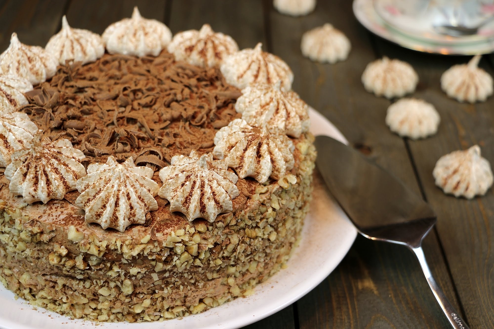 Download Still Life Chocolate Pastry Food Cake HD Wallpaper