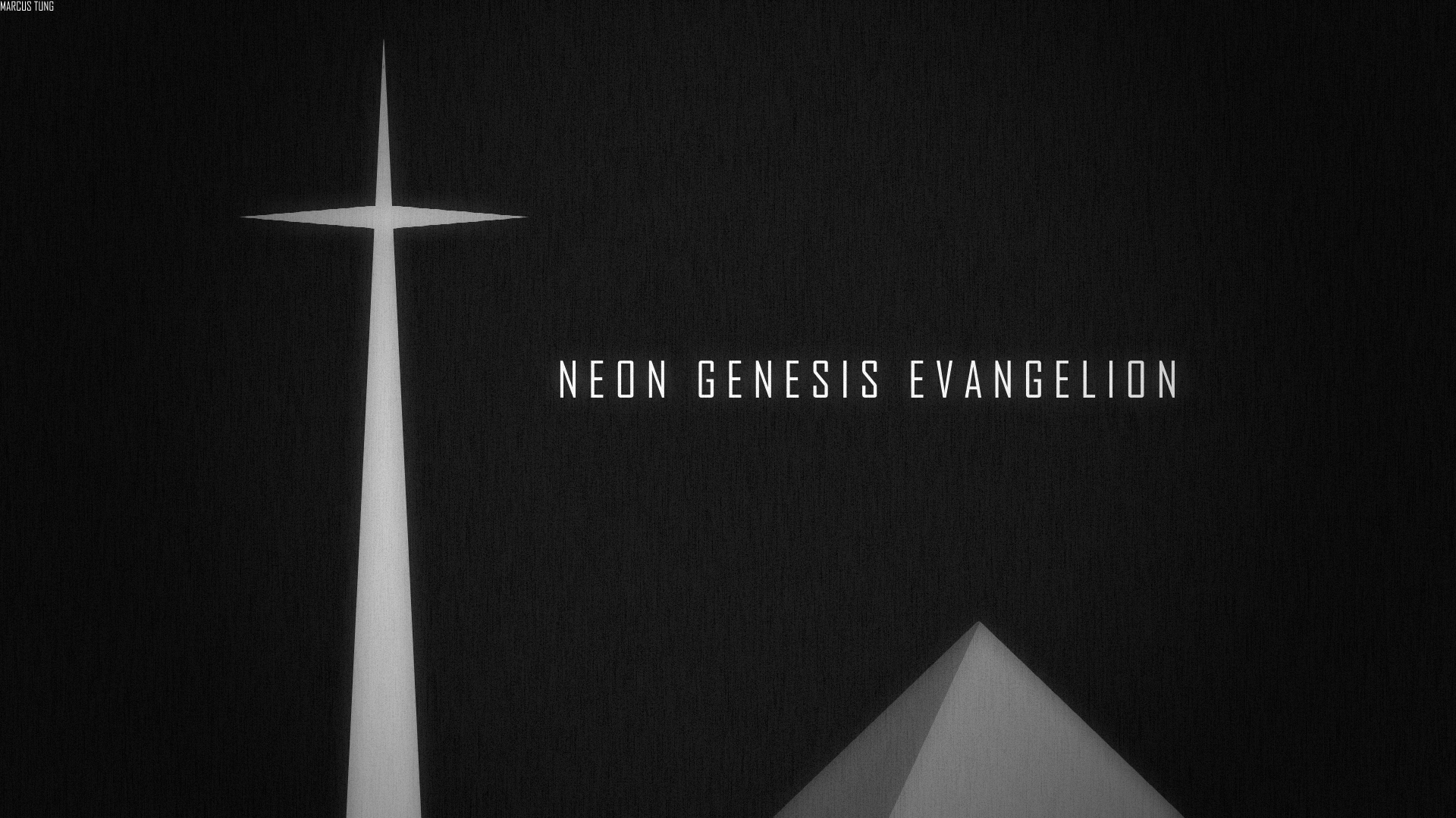 Neon Genesis Evangelion HD Anime Wallpaper: Iconic Darkness and Light Scene
