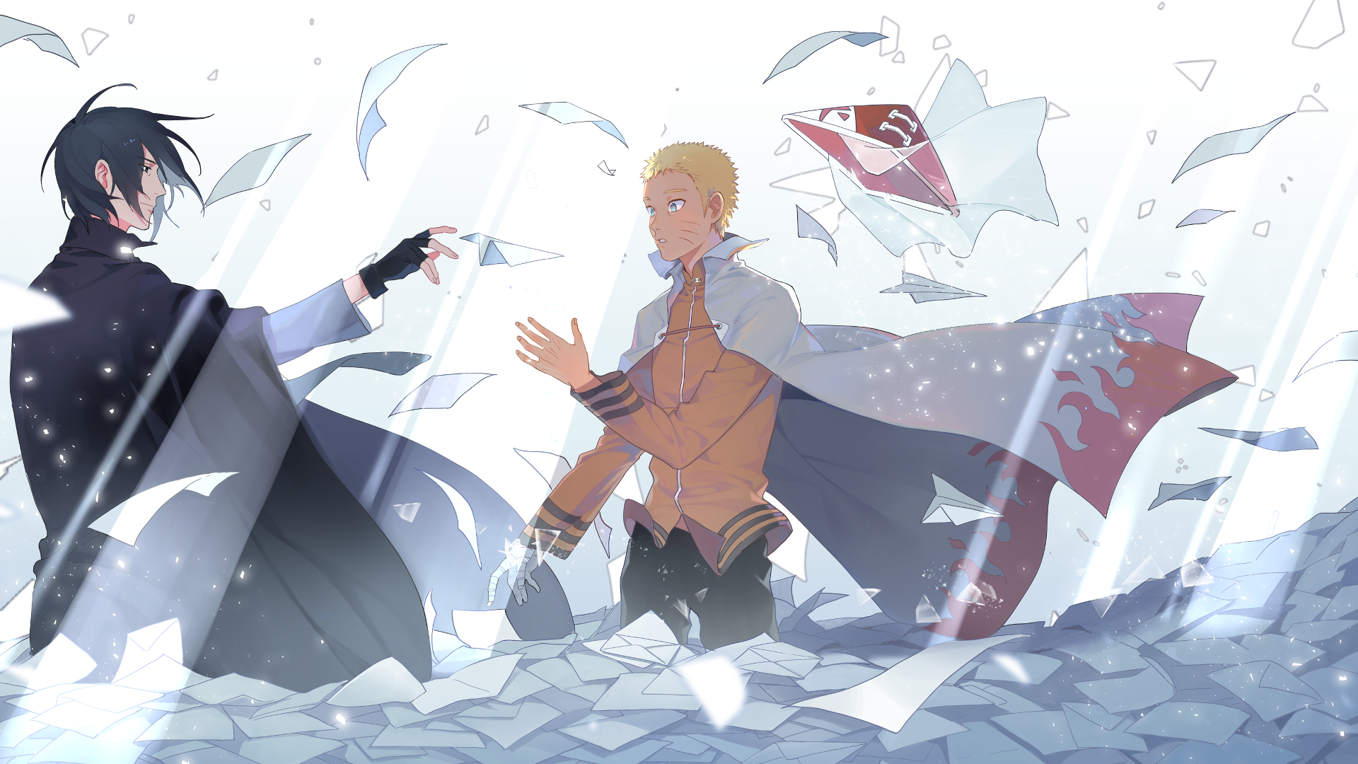 Naruto & Sasuke Anime HD Wallpaper - Boruto Edition