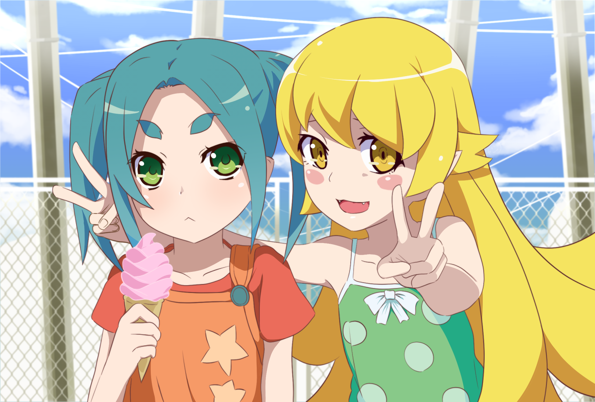 Download Shinobu Oshino Yotsugi Ononoki Anime Monogatari (Series) HD ...