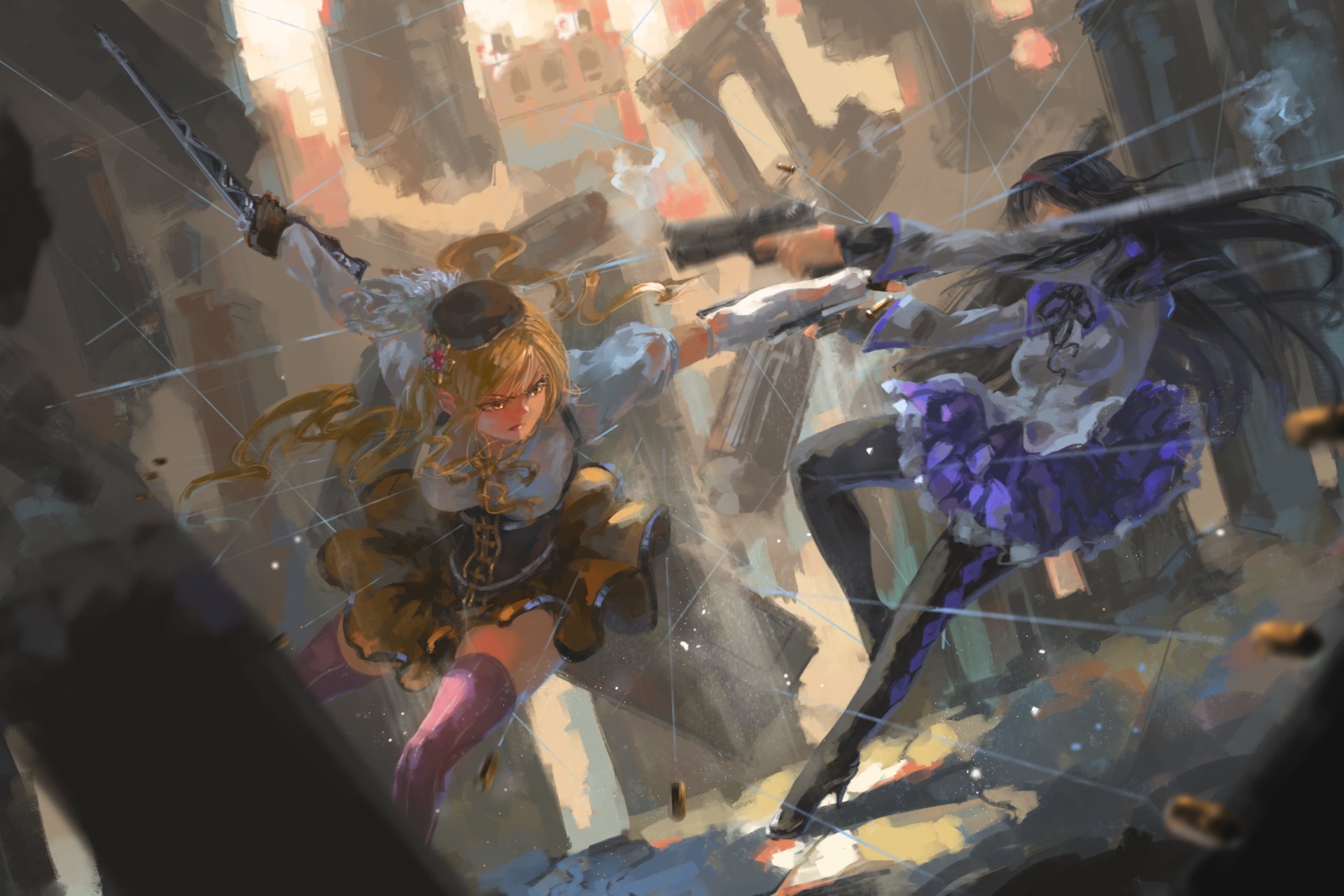 Epic HD Duel: Mami Tomoe vs Homura Akemi – Puella Magi Madoka Magica ...