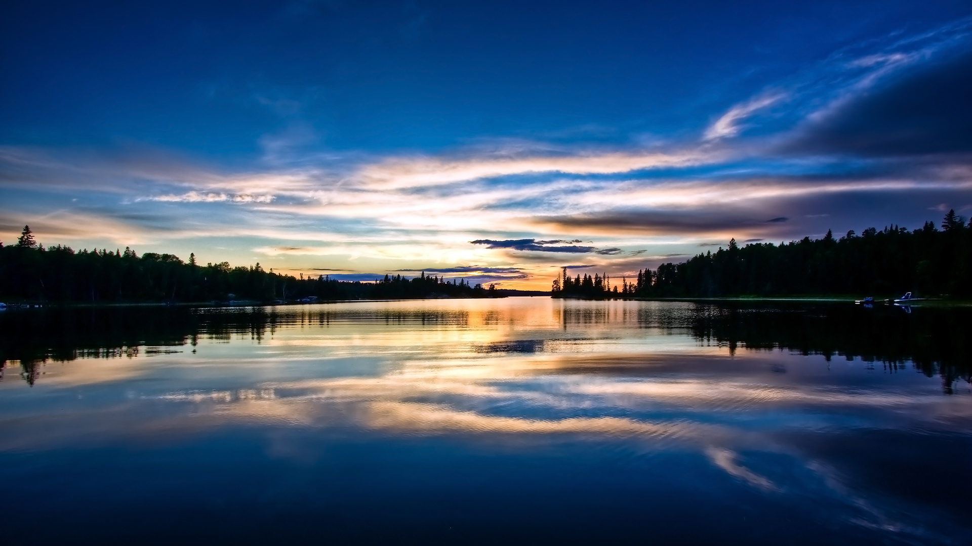 Download Sky Water Nature Sunset HD Wallpaper