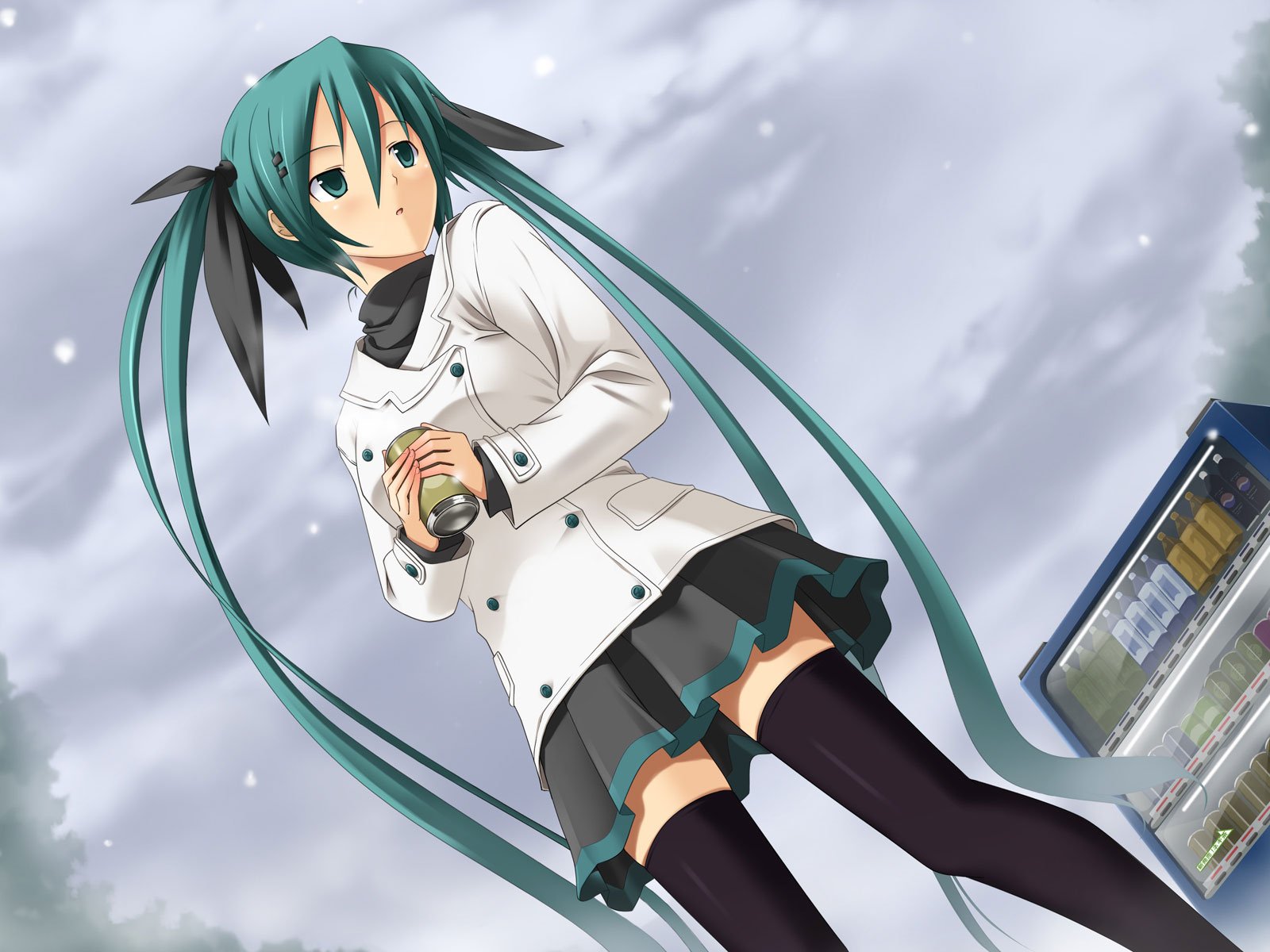 Hatsune Miku HD Wallpaper: A Captivating Anime Vocaloid Scene by Koikeya