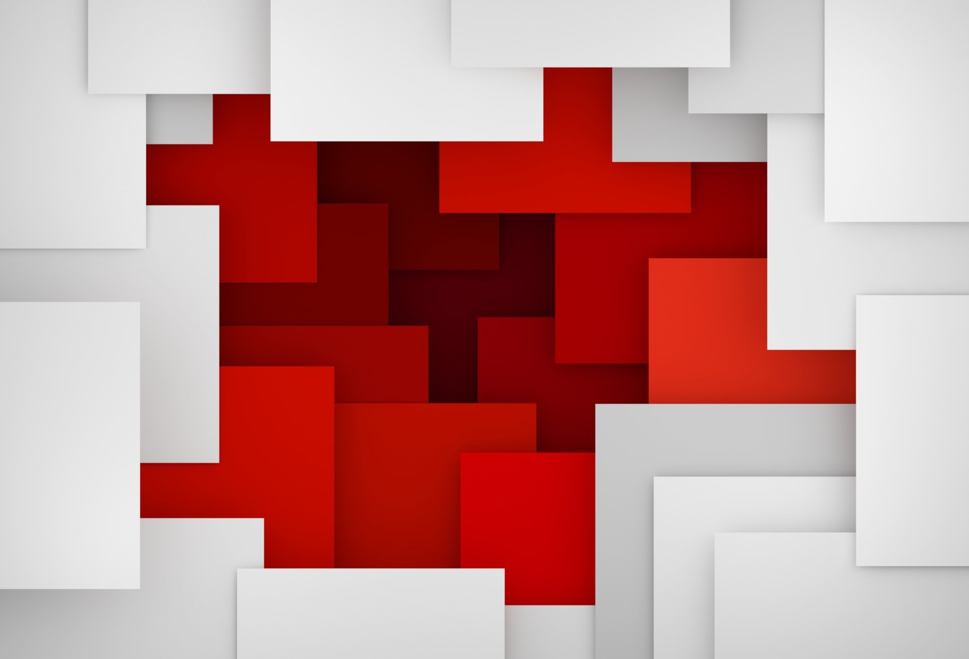 Download Red White Abstract Geometry 4k Ultra HD Wallpaper