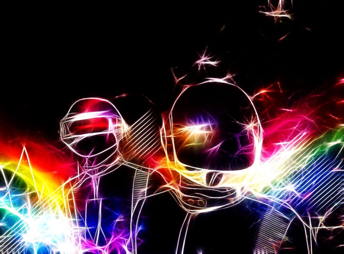 Daft Punk HD Wallpaper: A Vibrant Tribute to Iconic Music | 1440x1064 ...