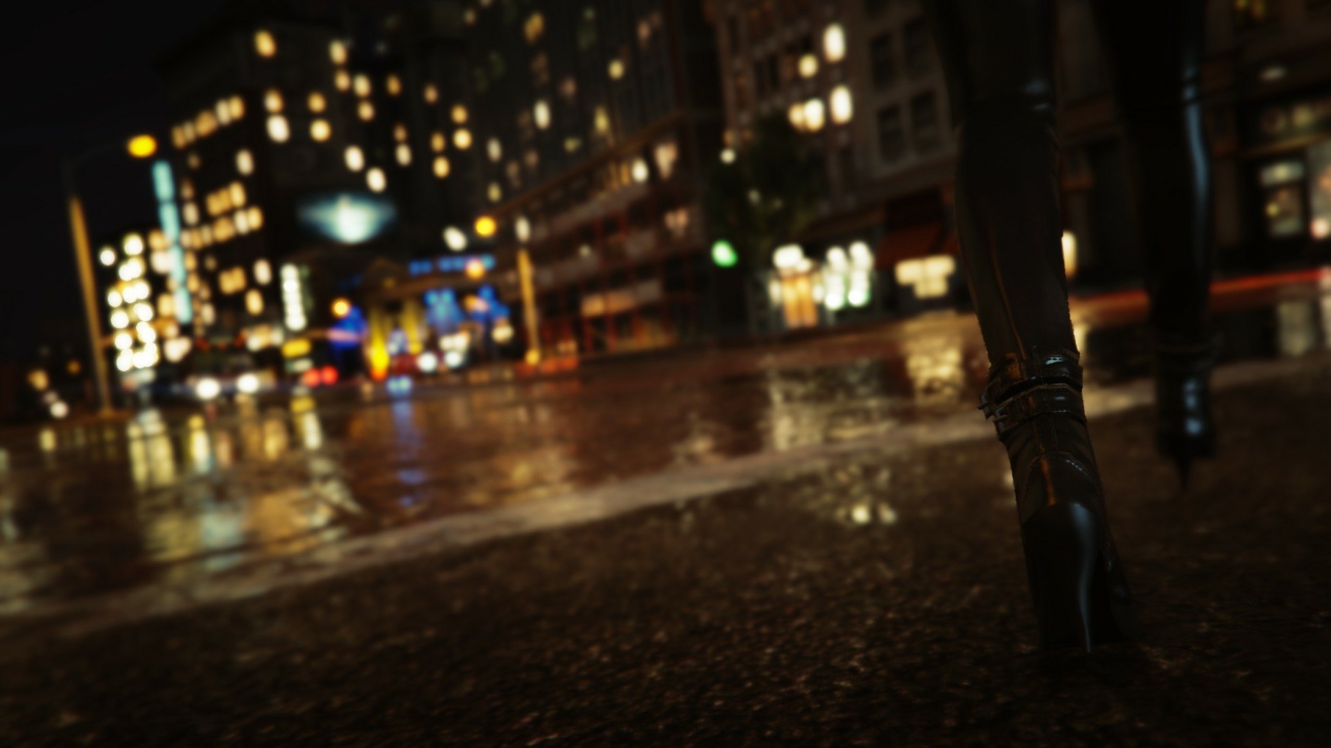 Download Light Night City Depth Of Field Blur Video Game Grand Theft ...