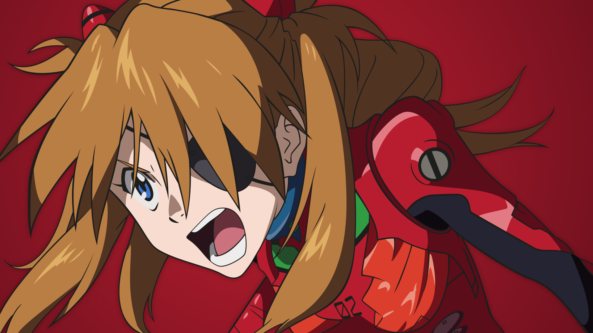Asuka Unleashed — Evangelion: 3.0 HD Wallpaper | 1920x1080 | Wallpaper ...