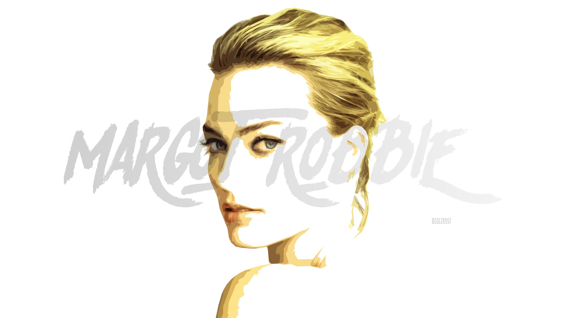 HD Vector Portrait of Celebrity Actress Margot Robbie by zelko