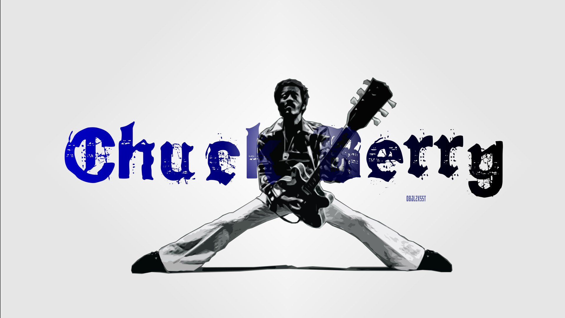 Chuck Berry: Rock & Roll Guitar Legend in Action – HD Music Wallpaper ...