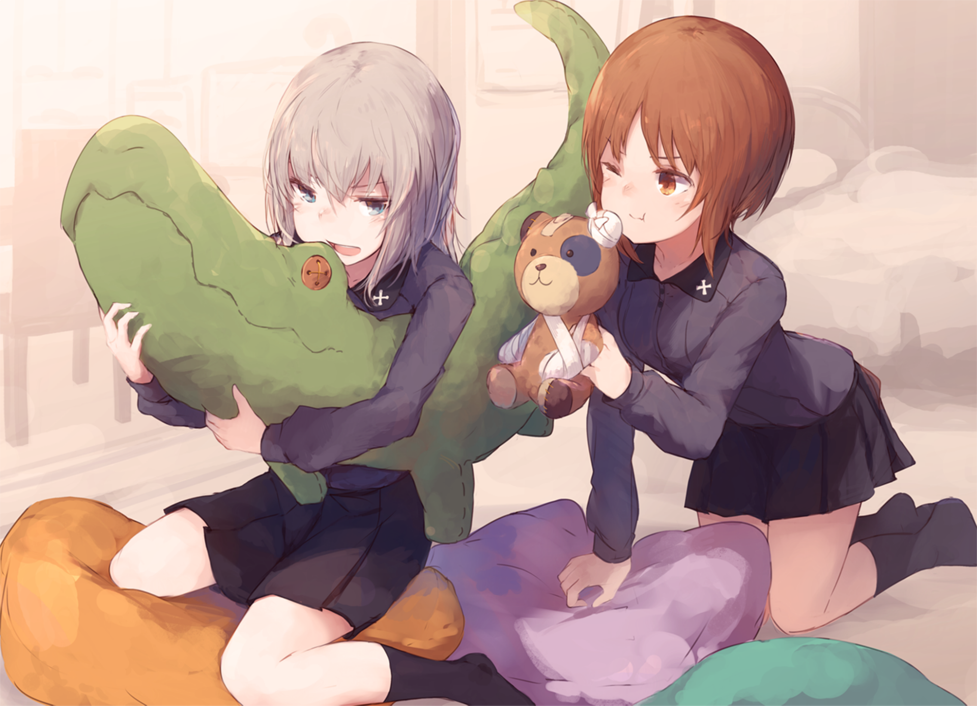 Girls und Panzer: Miho & Erika's Cozy School Day in HD by 巻羊 ...