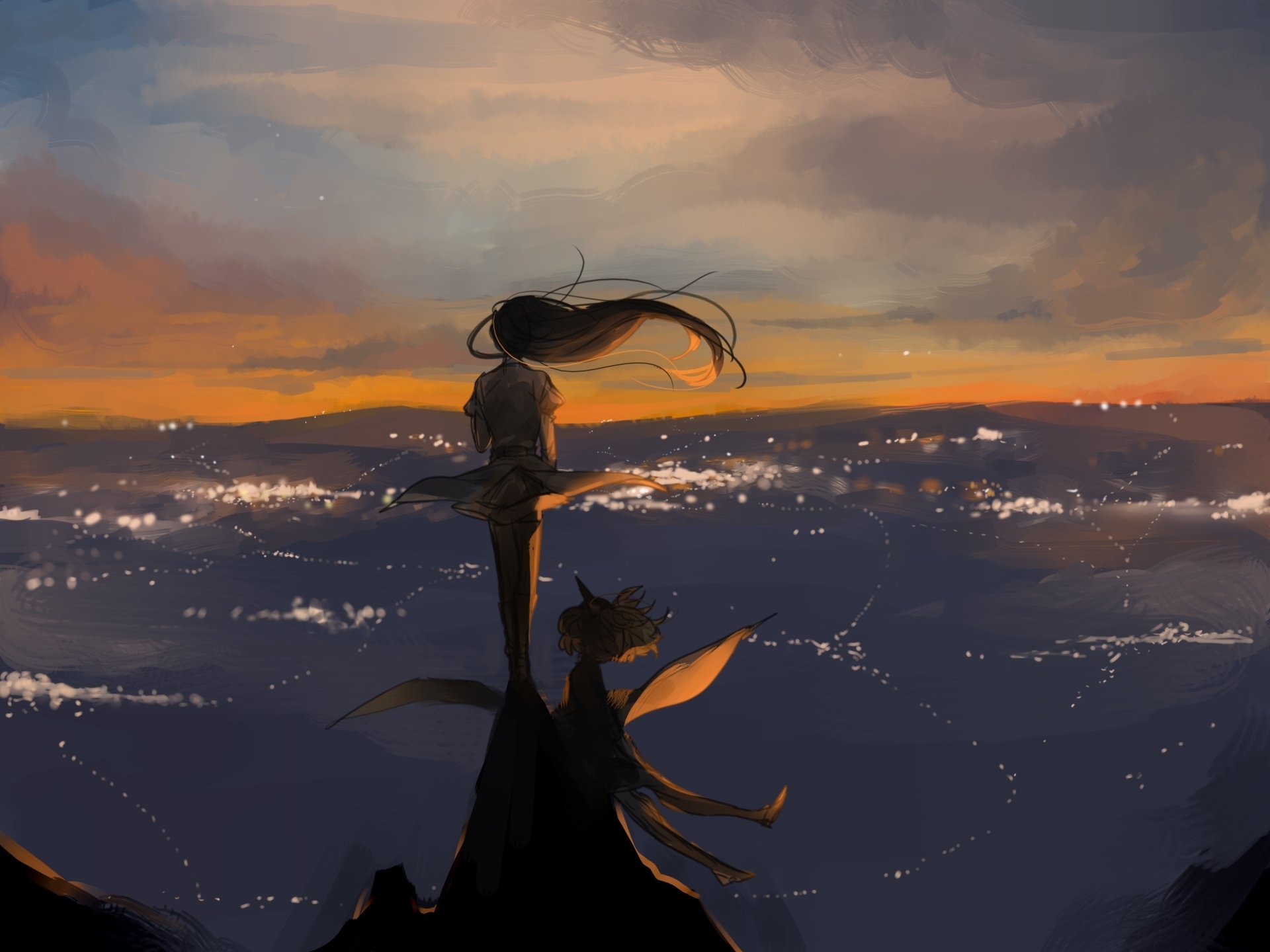 Serene Anime Landscape: A 4K Ultra HD Wallpaper Adventure