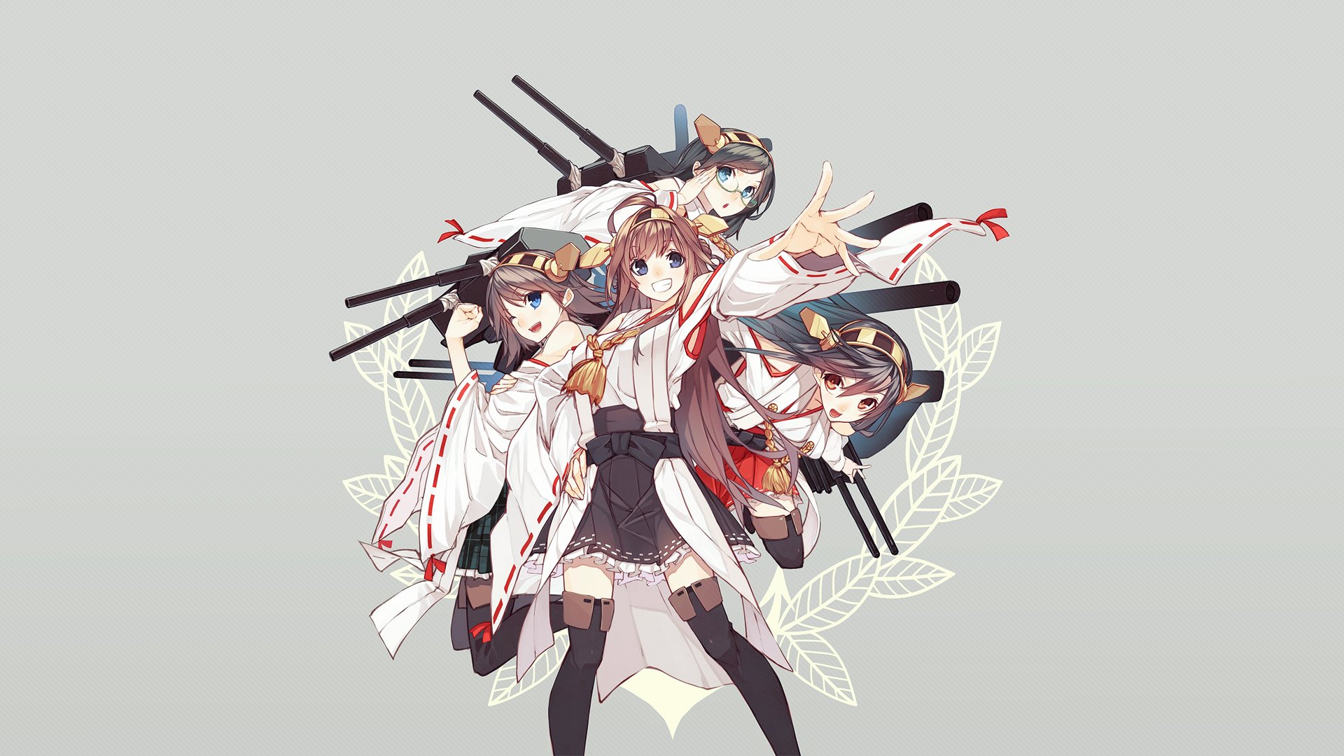 Download Haruna (Kancolle) Kirishima (Kancolle) Hiei (Kancolle) Kongou ...