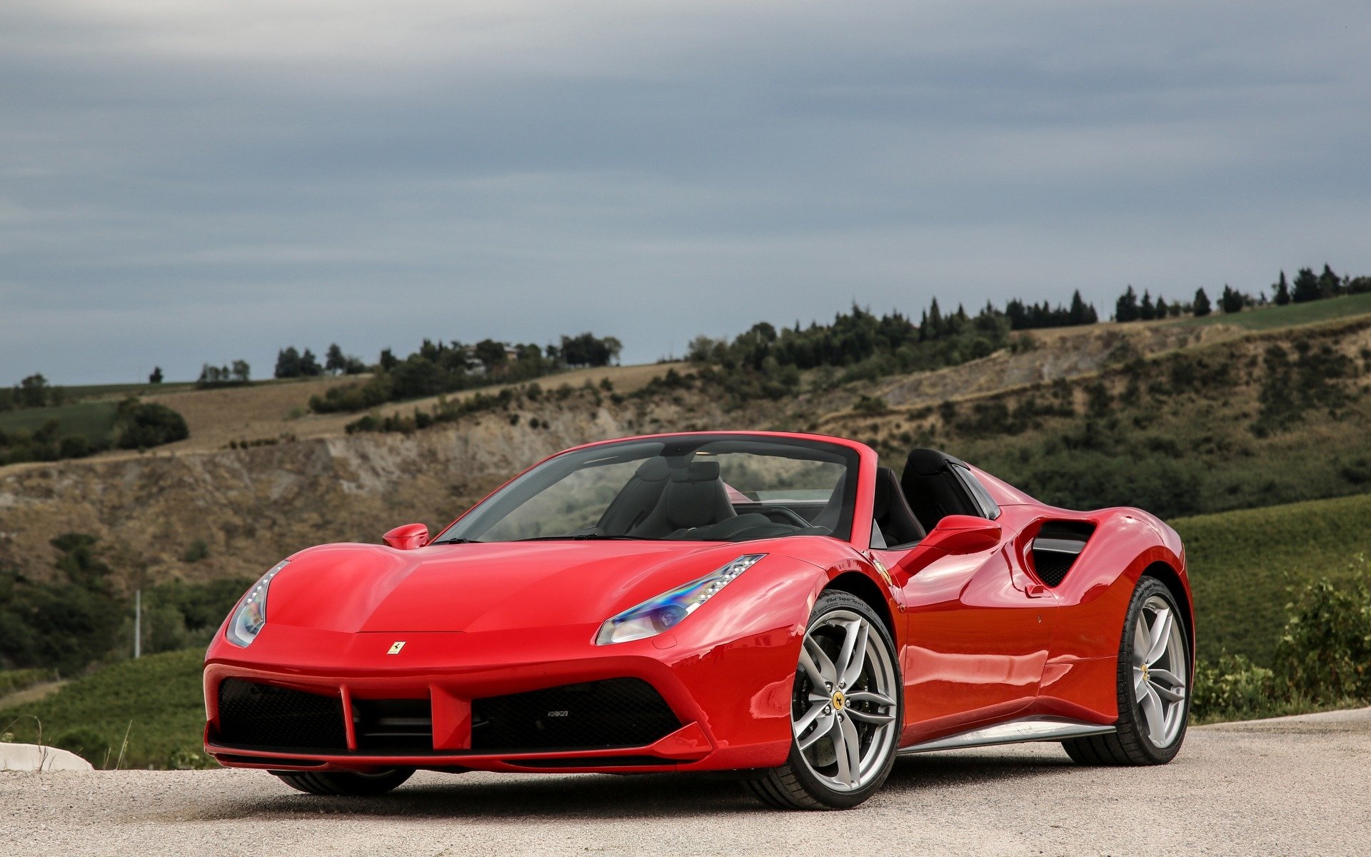 Download Car Ferrari Vehicle Ferrari 488 Spider HD Wallpaper