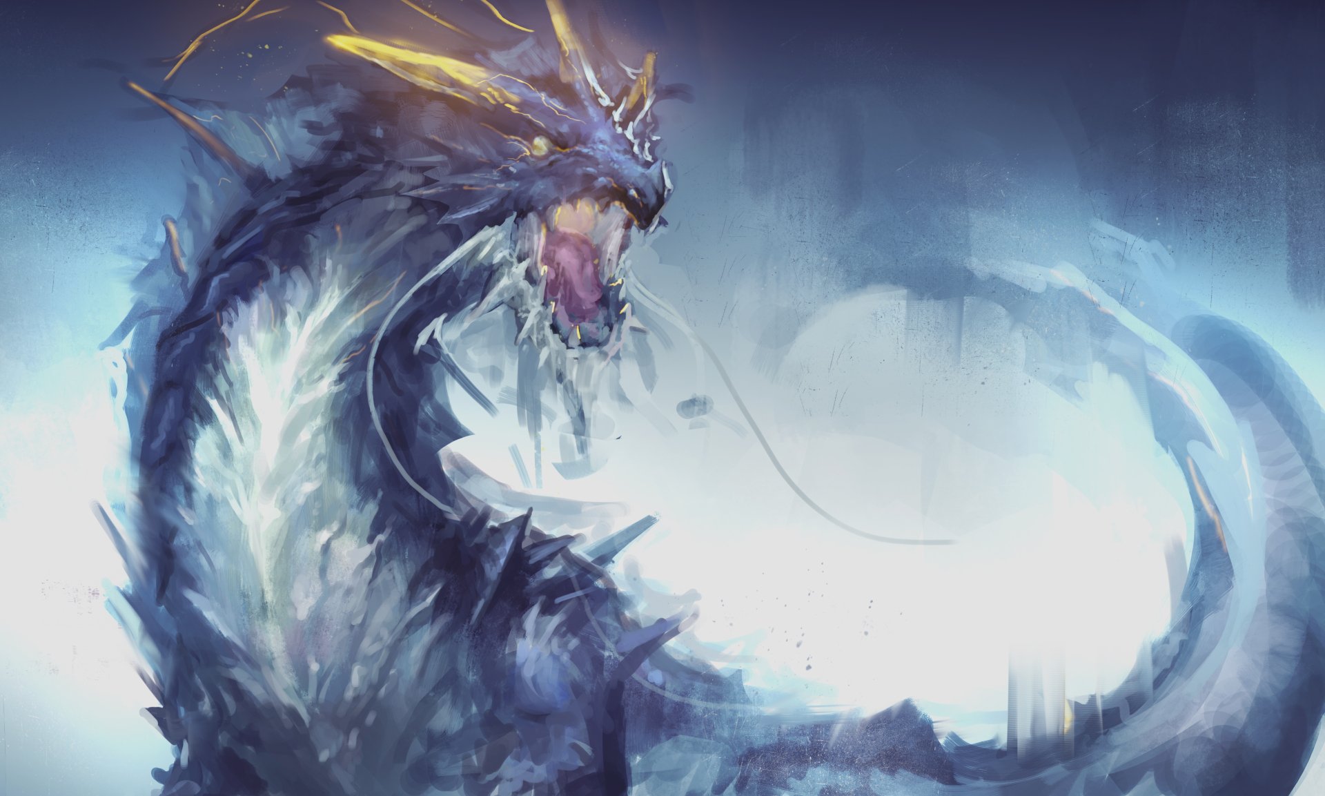 Epic 4K Fantasy Dragon Wallpaper: Mythical Fury Unleashed by Jeffrey Chen