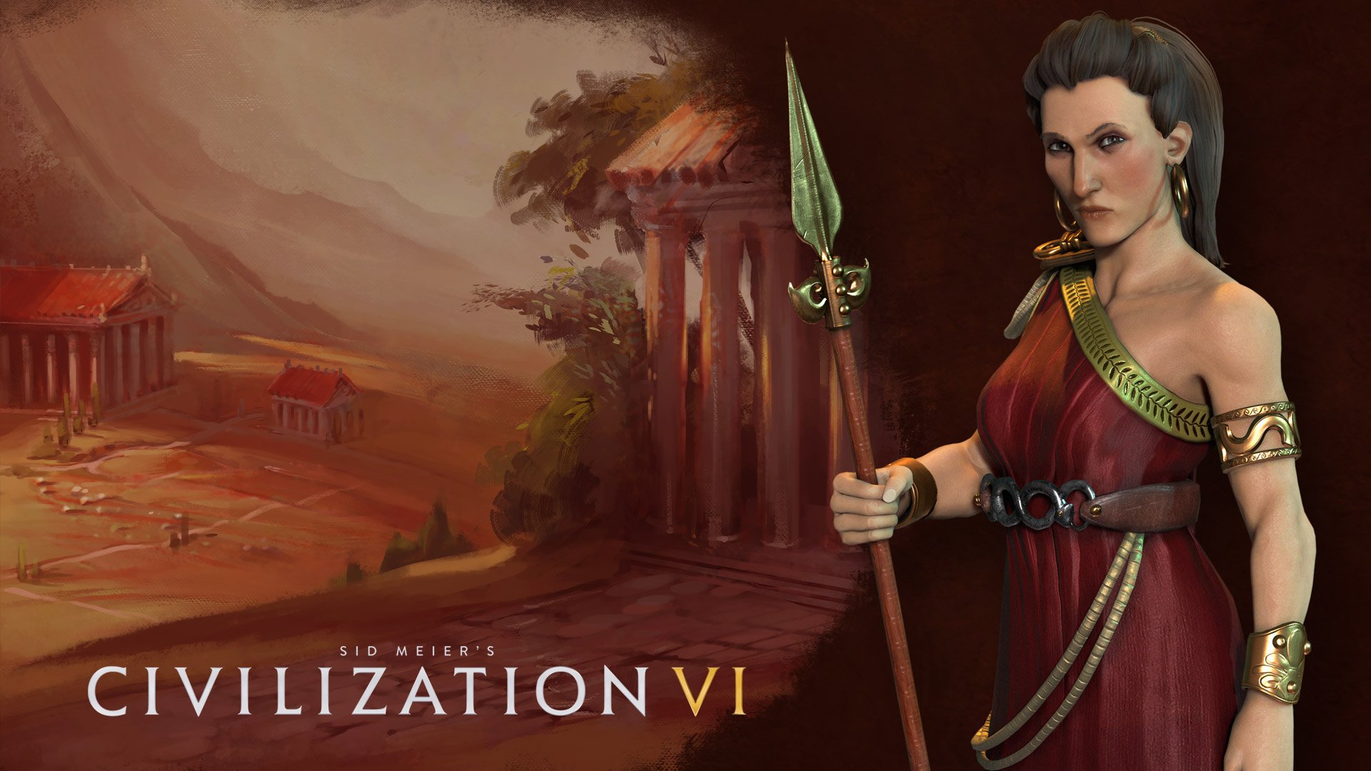 Download Gorgo (Queen Of Sparta) Video Game Civilization VI HD Wallpaper